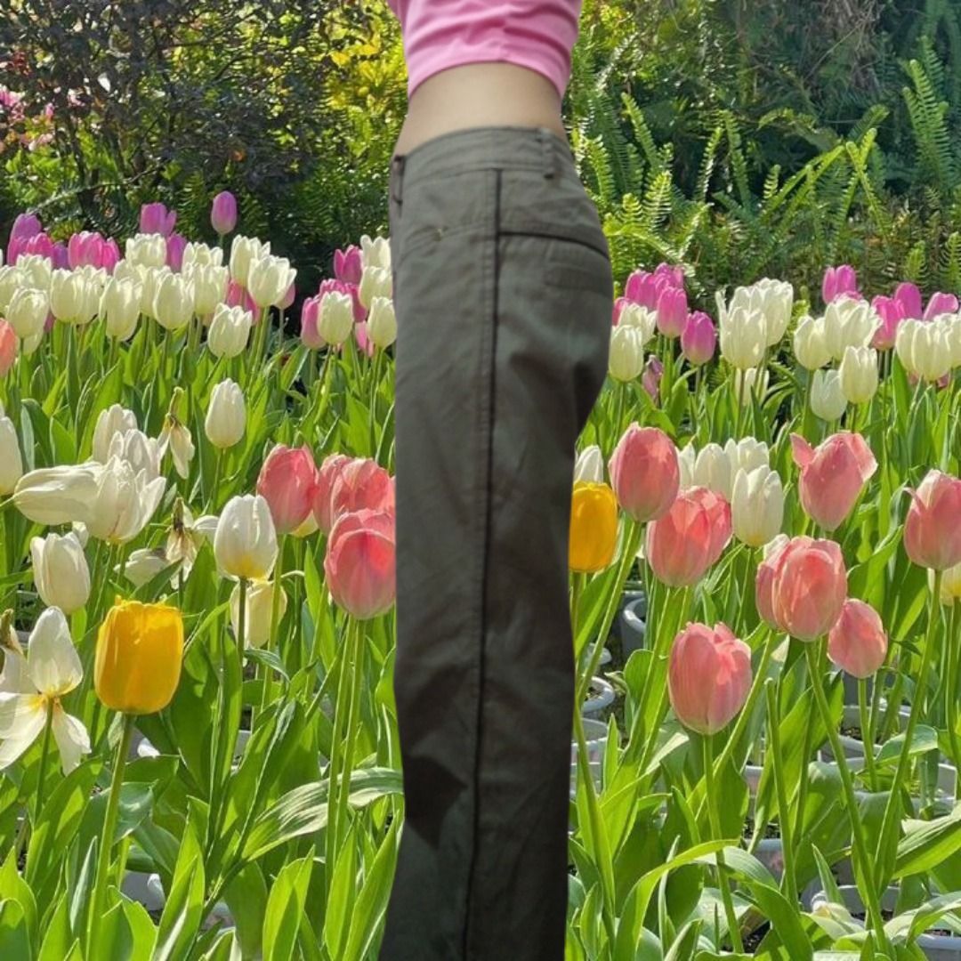 Midwaist Brown Cargo Pants Womens Fashion Bottoms Other Bottoms On Carousell