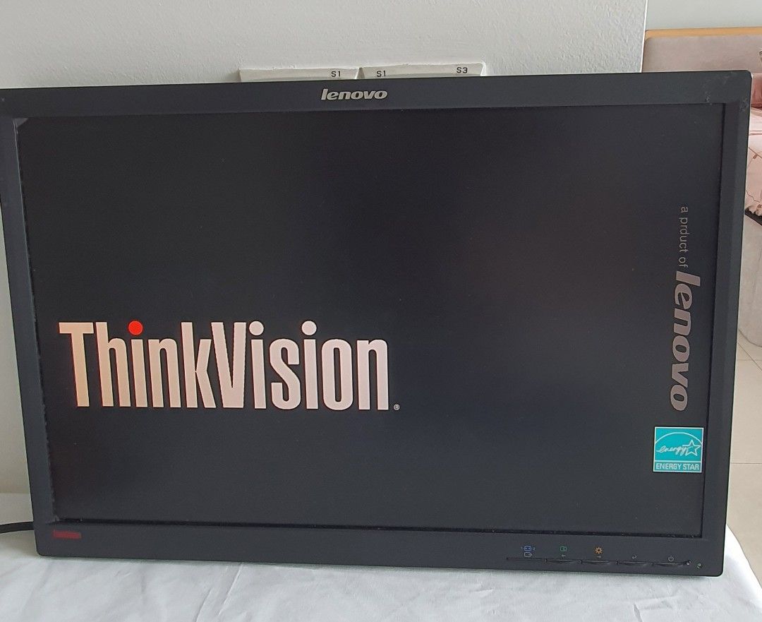 Monitor 22-inch Lenovo ThinkVision (no leg), Computers & Tech, Parts ...