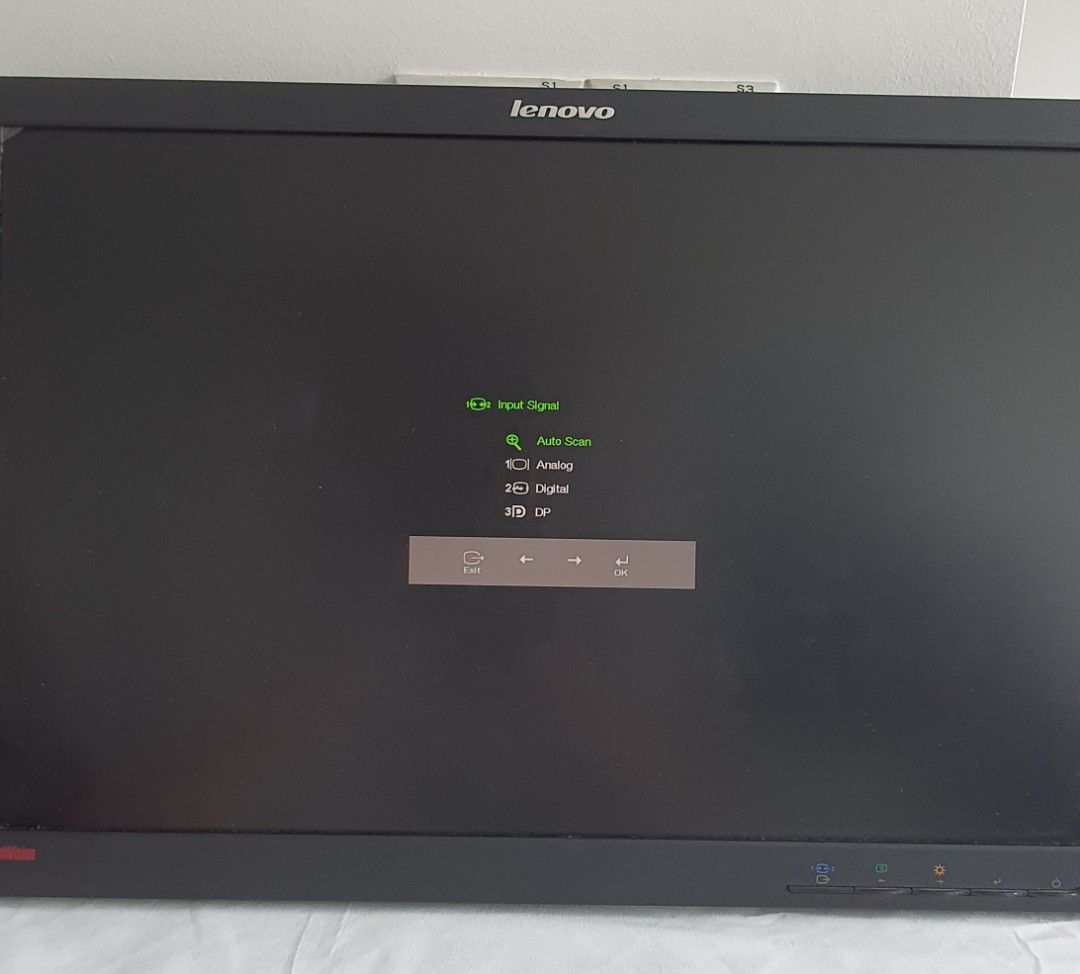 Monitor 22-inch Lenovo ThinkVision (no leg), Computers & Tech, Parts ...