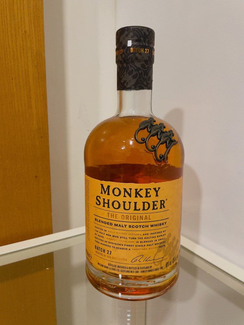 Monkey Shoulder Blended Malt Scotch Whisky, 700 ml, Food & Drinks ...