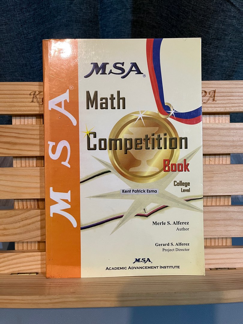 MSA Math Competition Book (College Level), Hobbies & Toys, Books ...