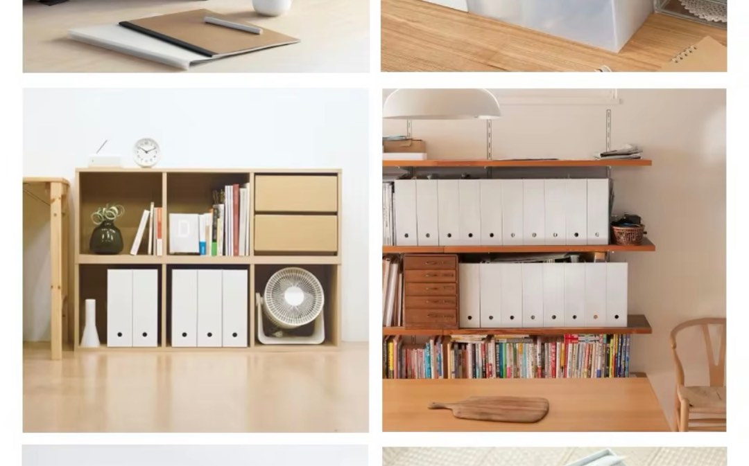 muji Polypropylene file box A4 - standard white, Furniture & Home ...