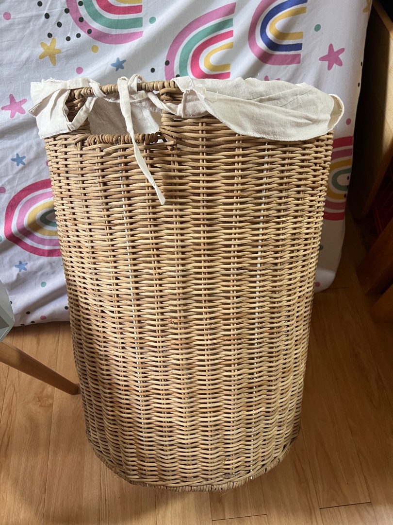 Native Laundry Basket with Lining, Furniture & Home Living, Home ...