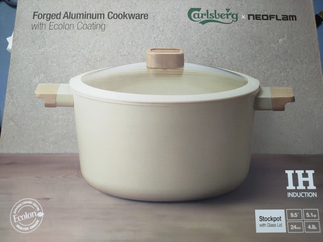 Neoflam Forged Aluminum Cookware with Ecolon Coating 24cm, Furniture & Home Living, Kitchenware ...