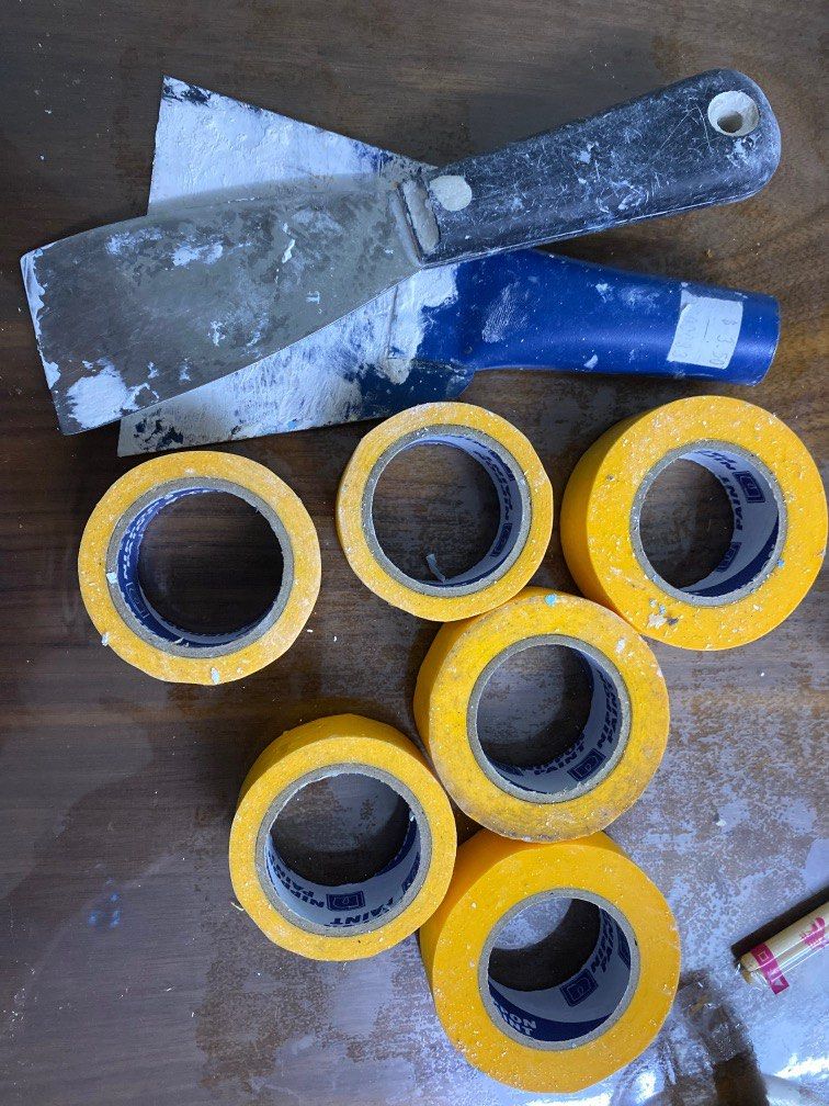 Nippon painter tape and scraper, Furniture & Home Living, Home ...
