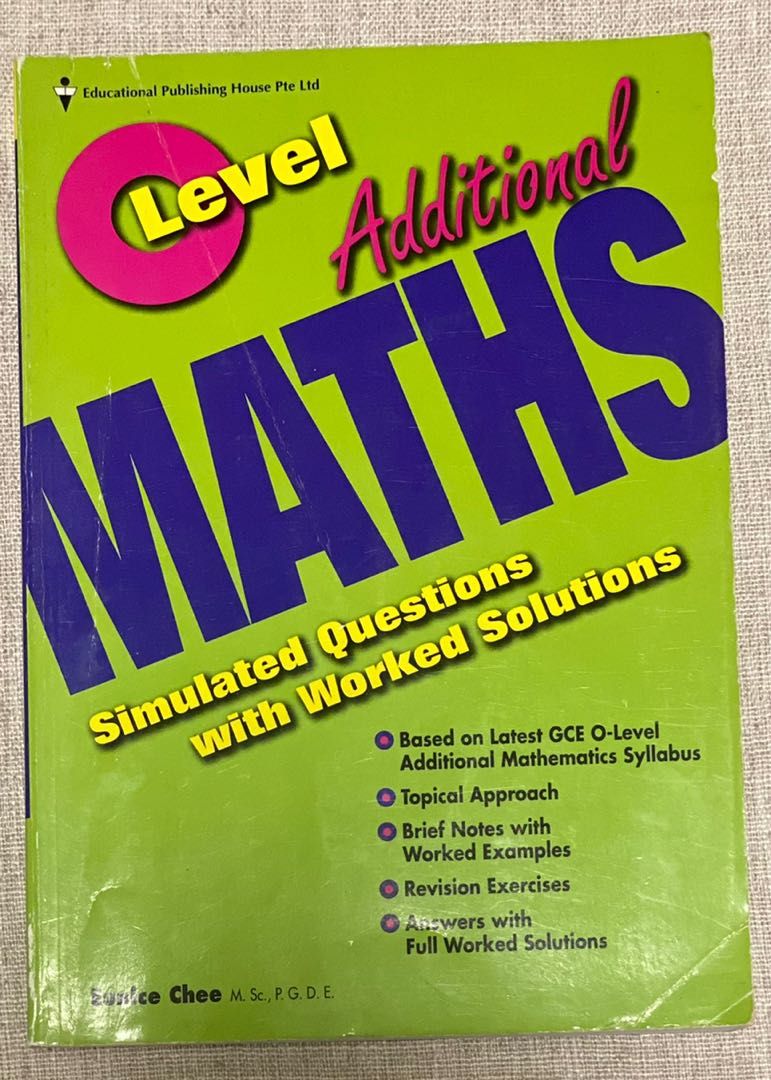 O level additional maths assessment book, Hobbies & Toys, Books & Magazines, Assessment Books on ...