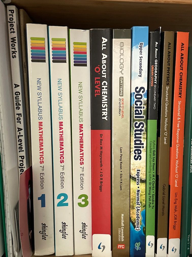 O Level/IP Textbooks Mathematics Chemistry Biology Social studies ...