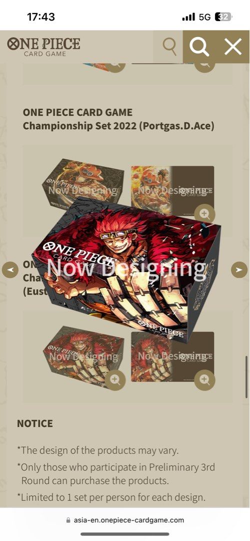 ONE PIECE CARD GAME Championship Set 2022 (Eustass"Captain"Kid) + Eustass Captain Kidd Promo P ...