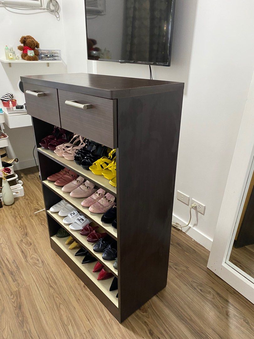 Open Shoe Rack Formica Finished, Furniture & Home Living, Furniture ...
