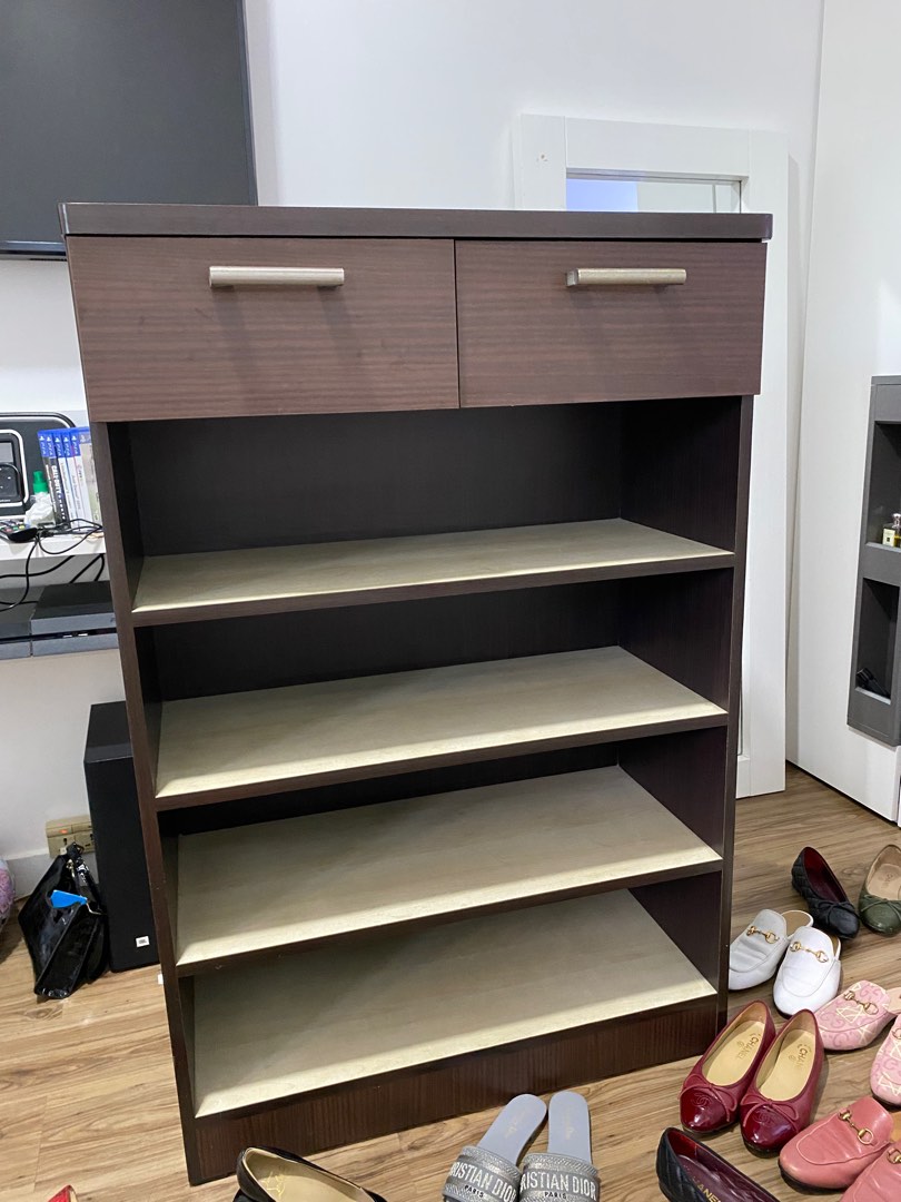 Open Shoe Rack Formica Finished, Furniture & Home Living, Furniture ...