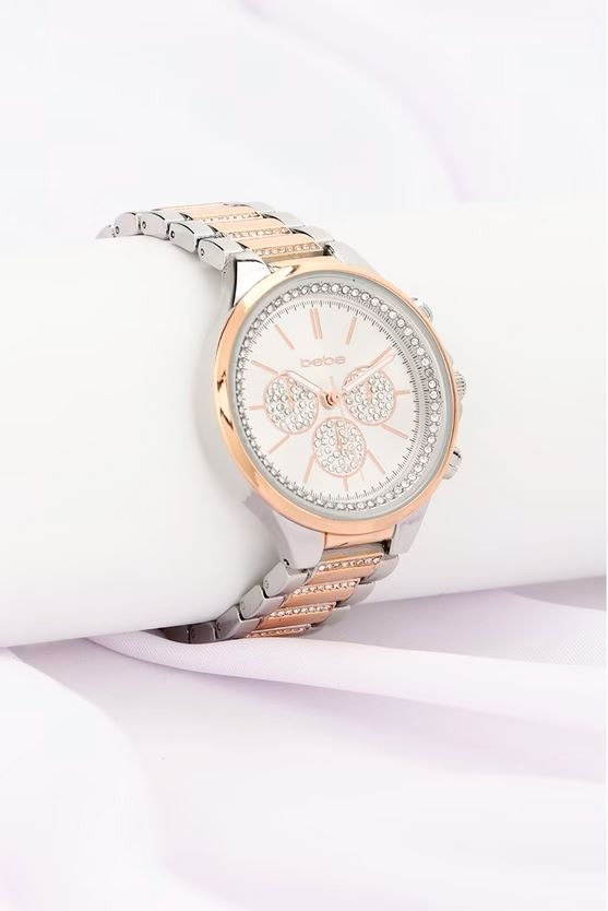Original Bebe Analog Watch - Silver/Rose Gold, Women's Fashion, Watches ...