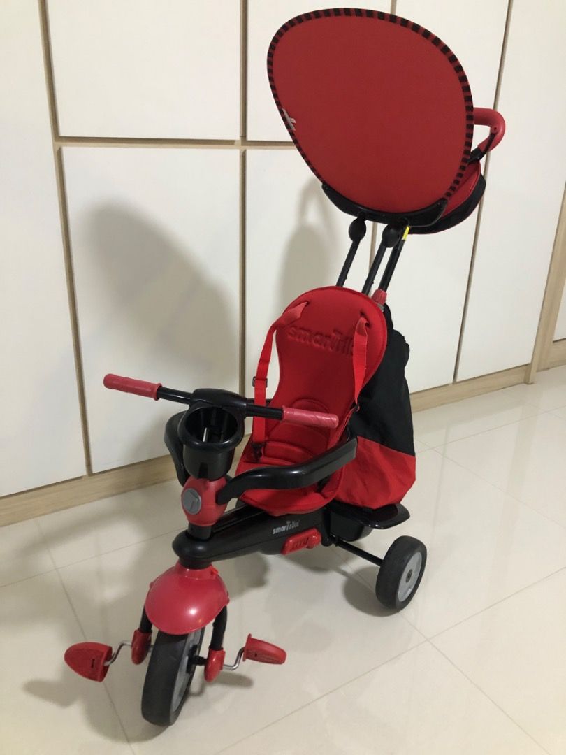 Original smarTrike Zoom 4 in 1 Baby Toddler Tricycle Trike bike (RED), Babies & Kids, Infant ...