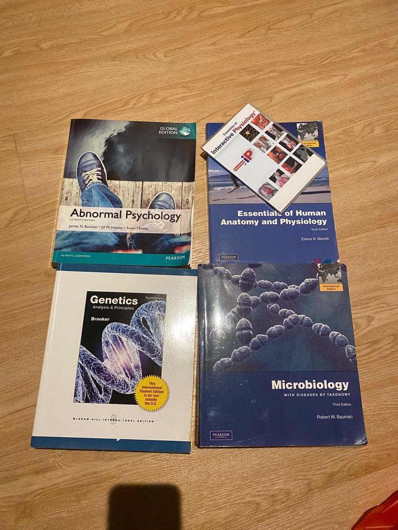Pearson abnormal psychology, Pearson essentials of human anatomy and physiology, broiler ...