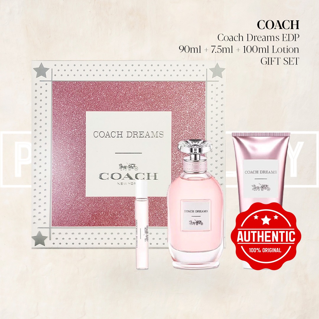 [PERFUME ALLEY] Coach Dreams Gift Set EDP 90ml, Beauty & Personal Care ...