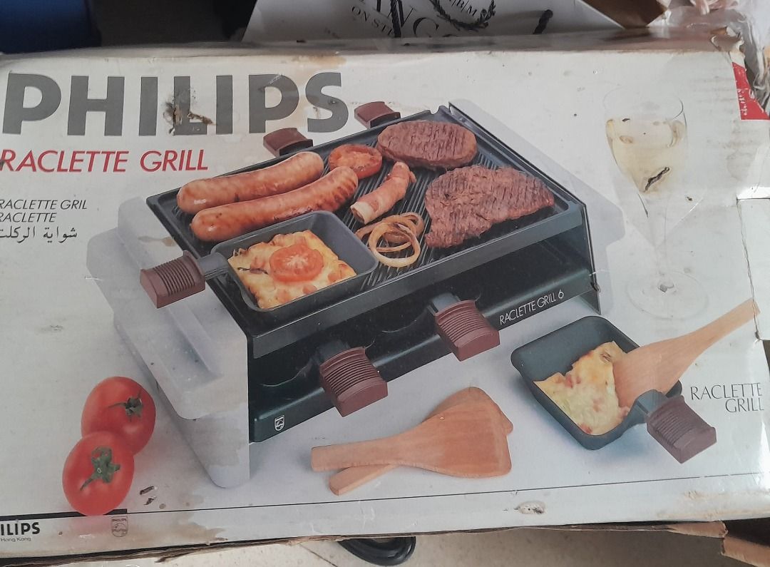 Philips Raclette Grill HD-4336, TV & Home Appliances, Kitchen ...