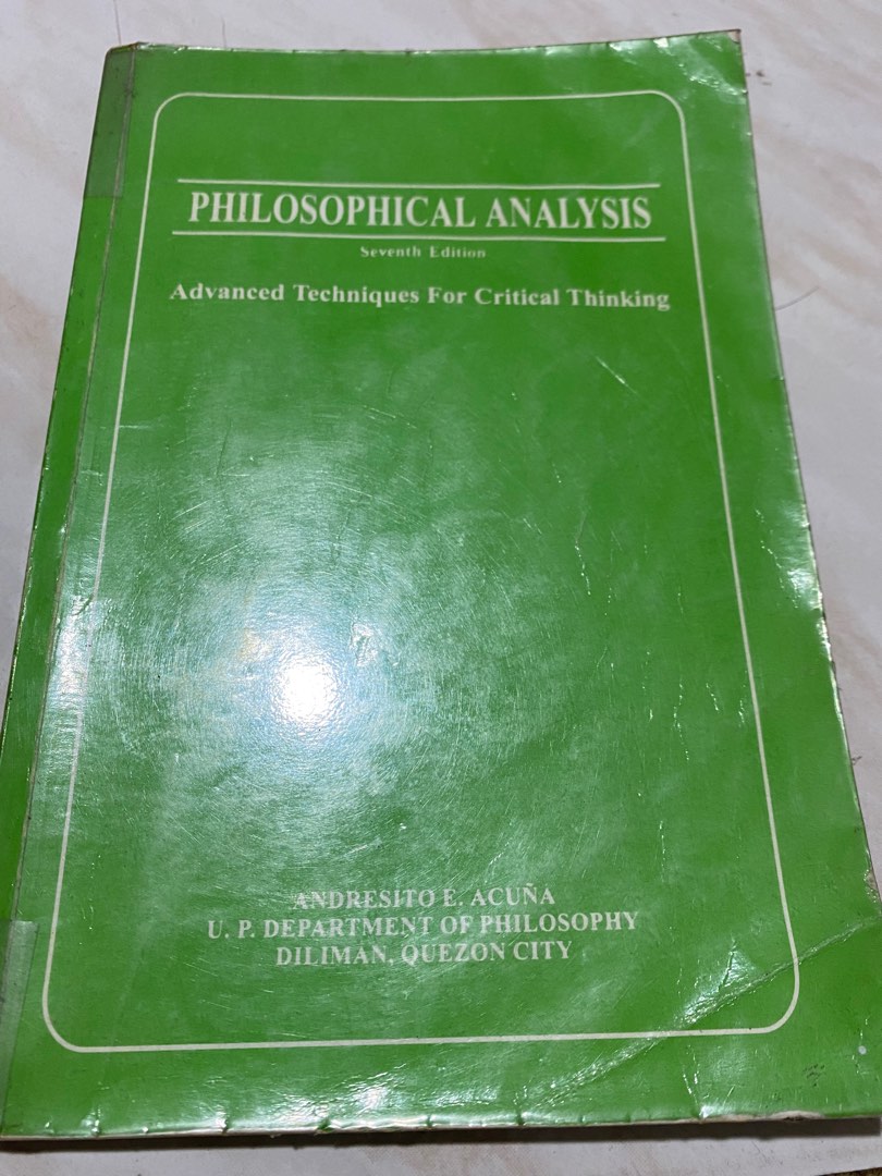 Philosophical Analysis 7th Edition Hobbies Toys Books Magazines