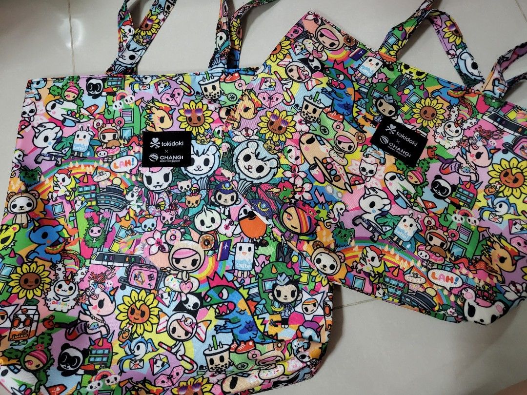 PL tokidoki x changi tote bag, Women's Fashion, Bags & Wallets, Tote ...