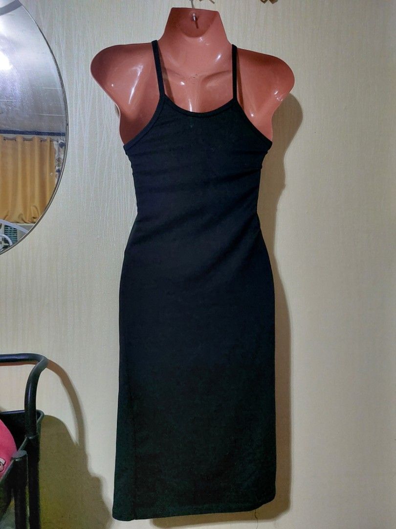 PLAIN BLACK BODYCON DRESS, Women's Fashion, Dresses & Sets, Dresses on ...