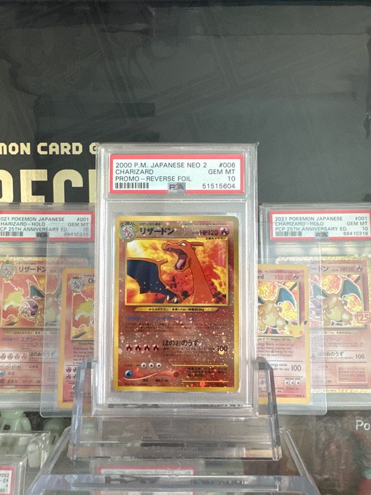 Pokemon Japanese 2000 Neo 2 Charizard Promo Reverse Foil PSA 10 ...