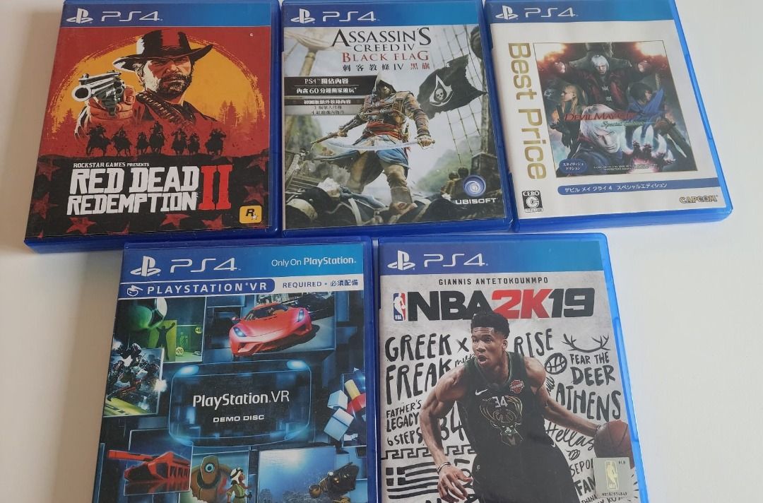 PS4 Games Assassins Creed, RDR Red dead rememption, Devil May Cry DMC ...