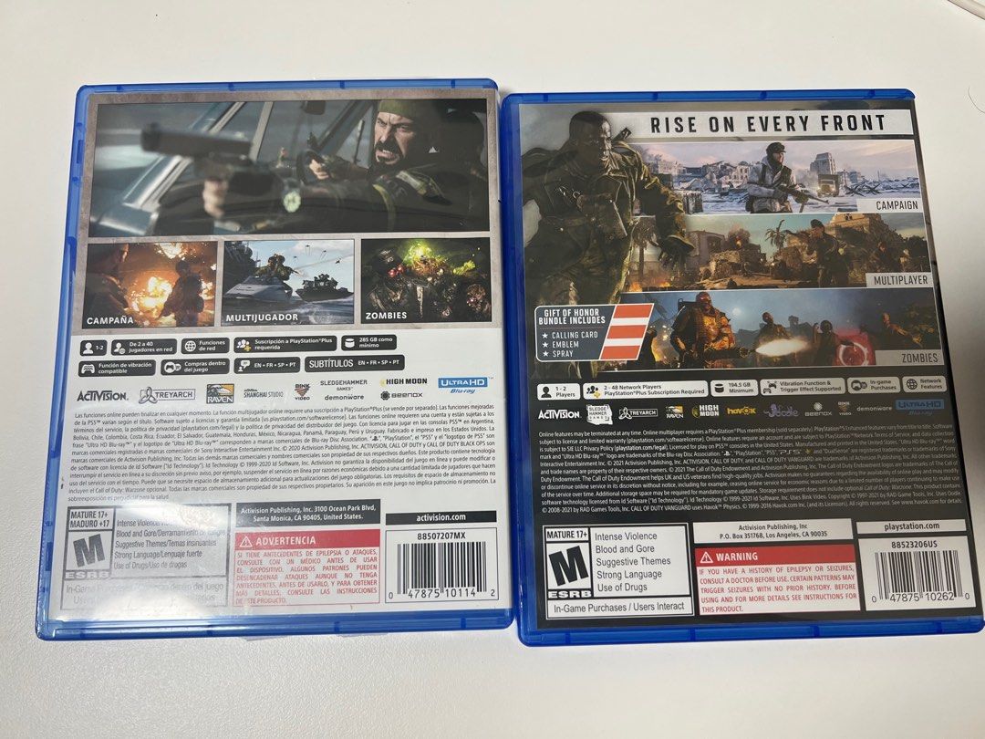 PS5 Call of Duty Black Ops cold war Vanguard COD, Video Gaming, Video ...