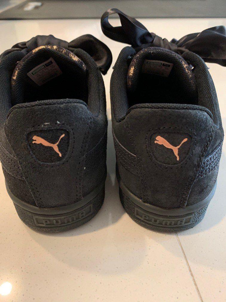 Puma suede black and gold sneakers, Women's Fashion, Footwear, Sneakers ...