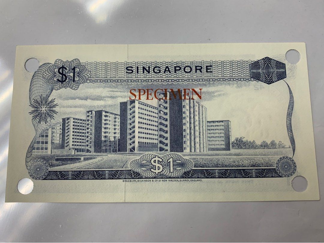 Rare $1 specimen orchid series banknote, Hobbies & Toys, Memorabilia ...