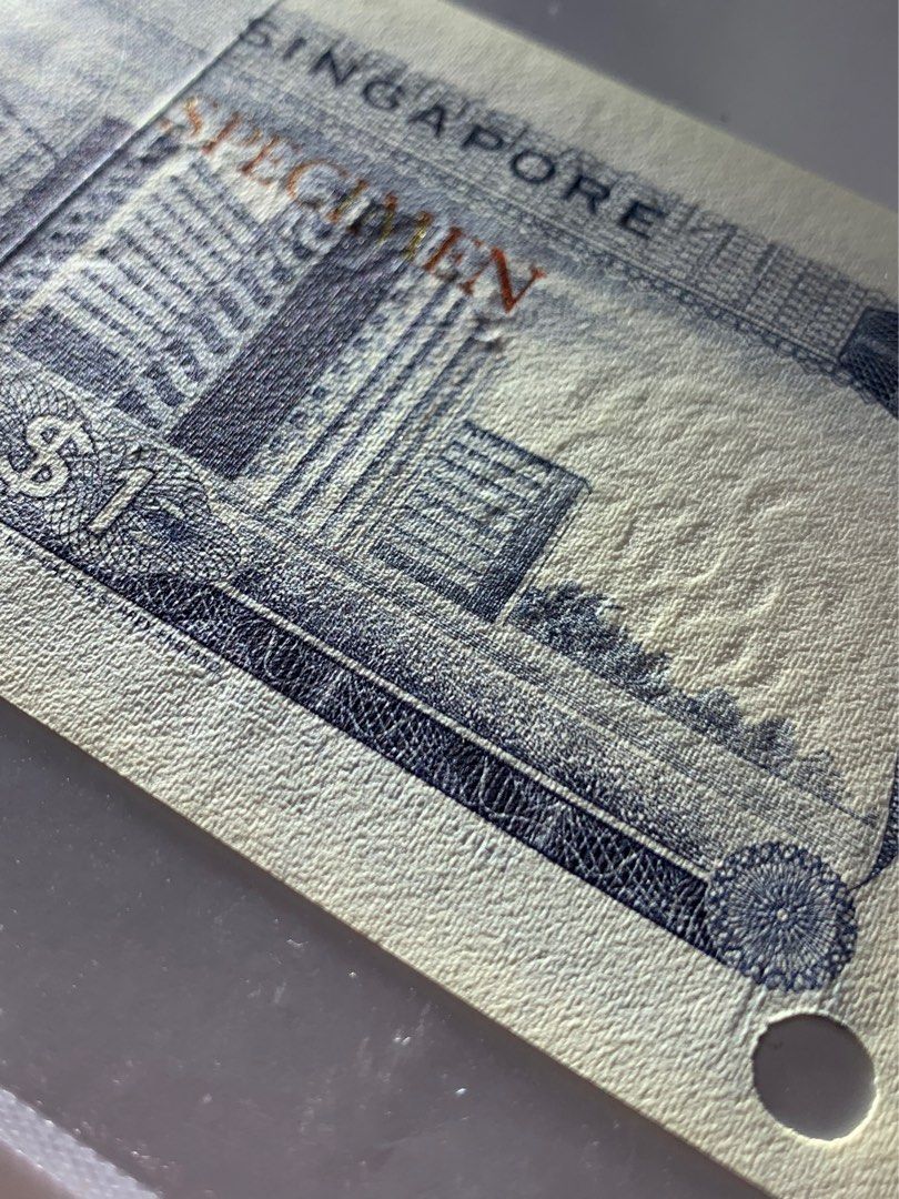 Rare $1 specimen orchid series banknote, Hobbies & Toys, Memorabilia ...