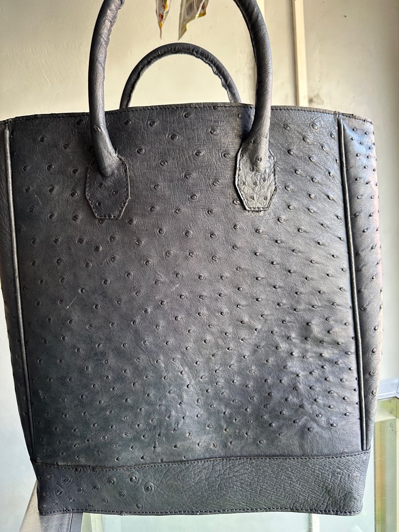 Rare Genuine Ostrich Shoppers tote, Luxury, Bags & Wallets on Carousell