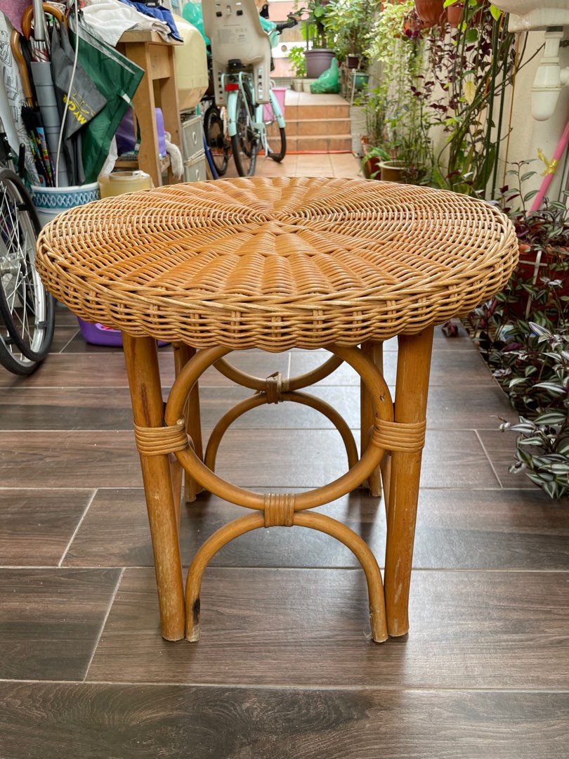Rattan small table, Furniture & Home Living, Furniture, Tables & Sets ...