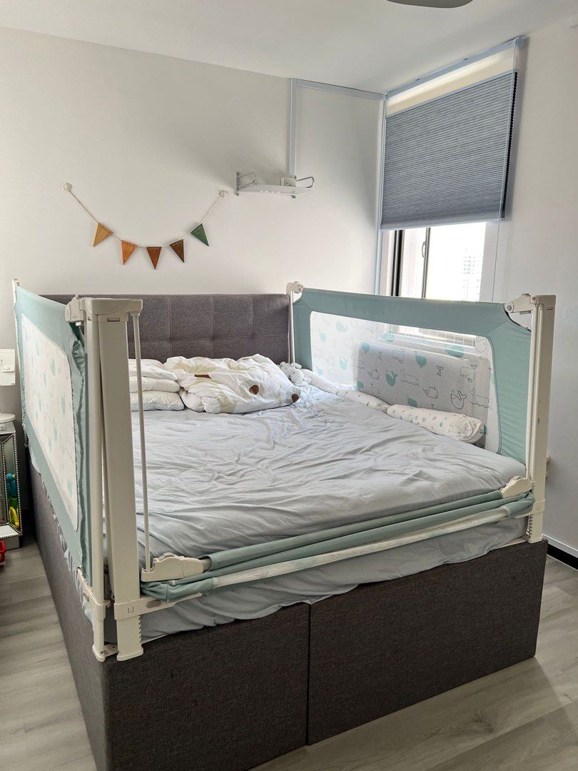 Retractable bed guard for baby, Babies & Kids, Baby Nursery & Kids ...