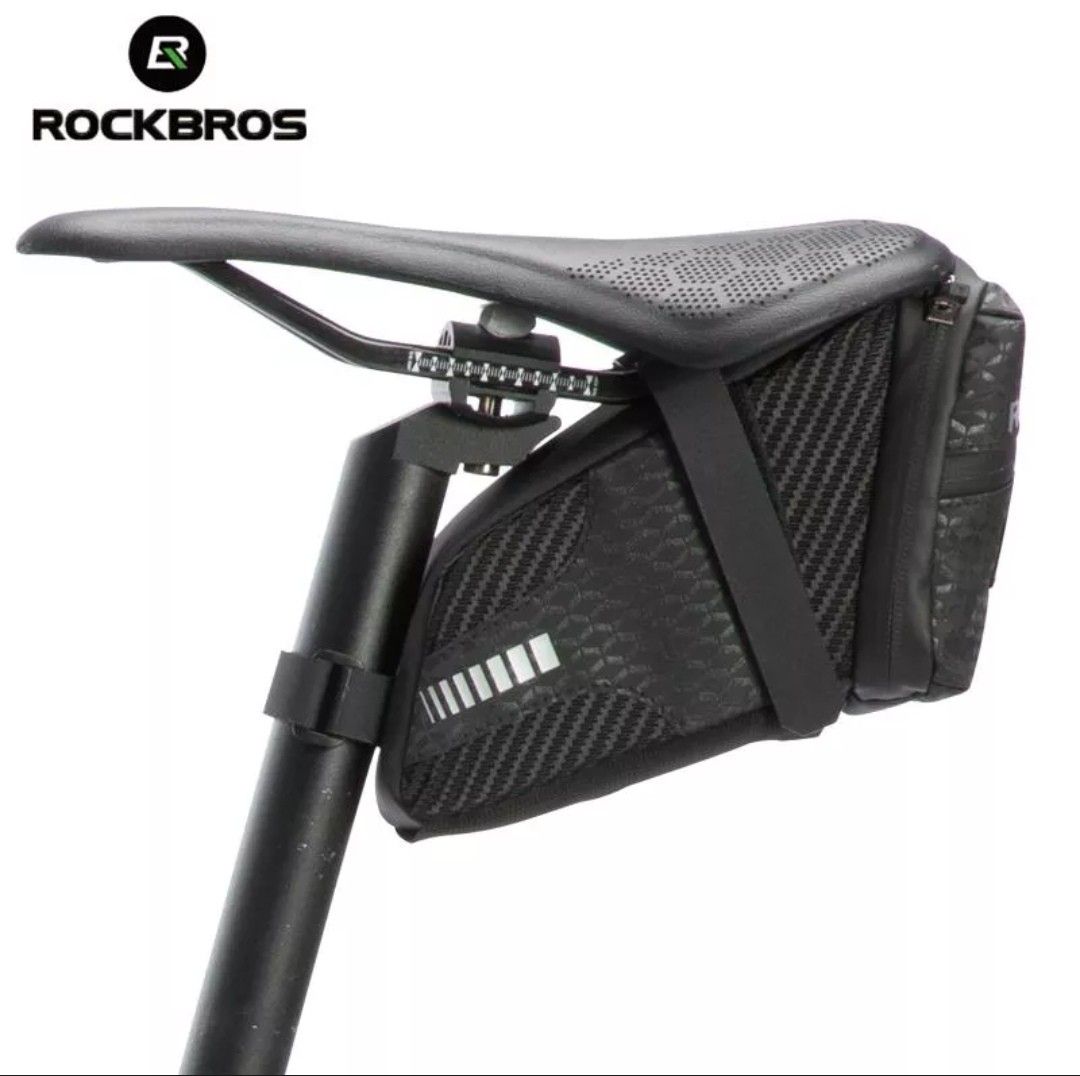 Rockbros Bicycle Saddle Bag, Sports Equipment, Bicycles & Parts, Parts ...