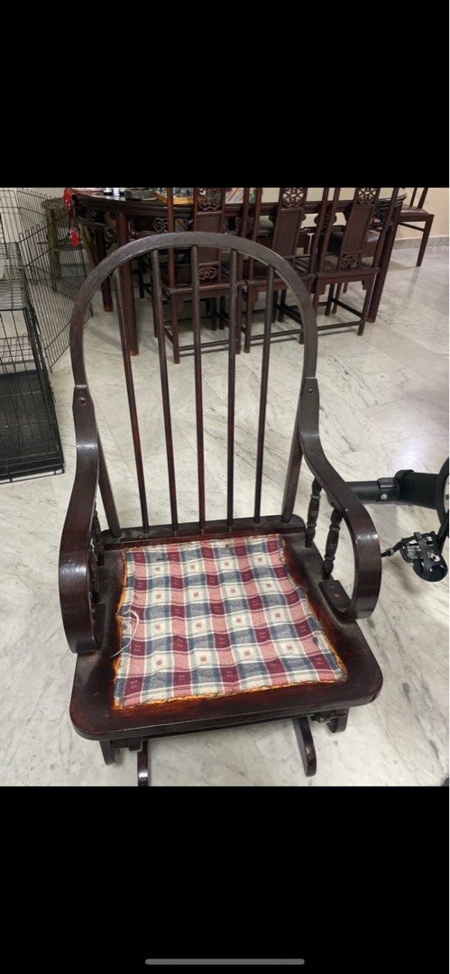 Rocking chair frame, Furniture & Home Living, Furniture, Chairs on ...