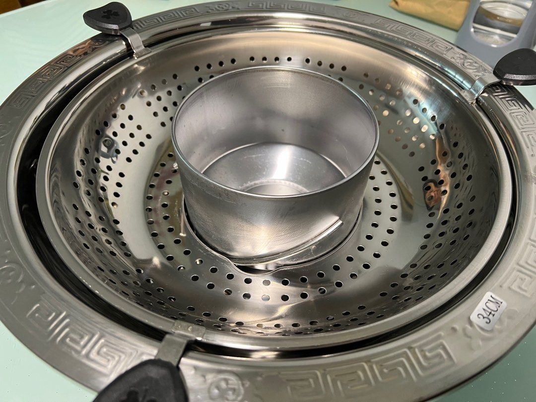 Rotary Lifting Hot Pot Stainless Steel, TV & Home Appliances, Kitchen ...