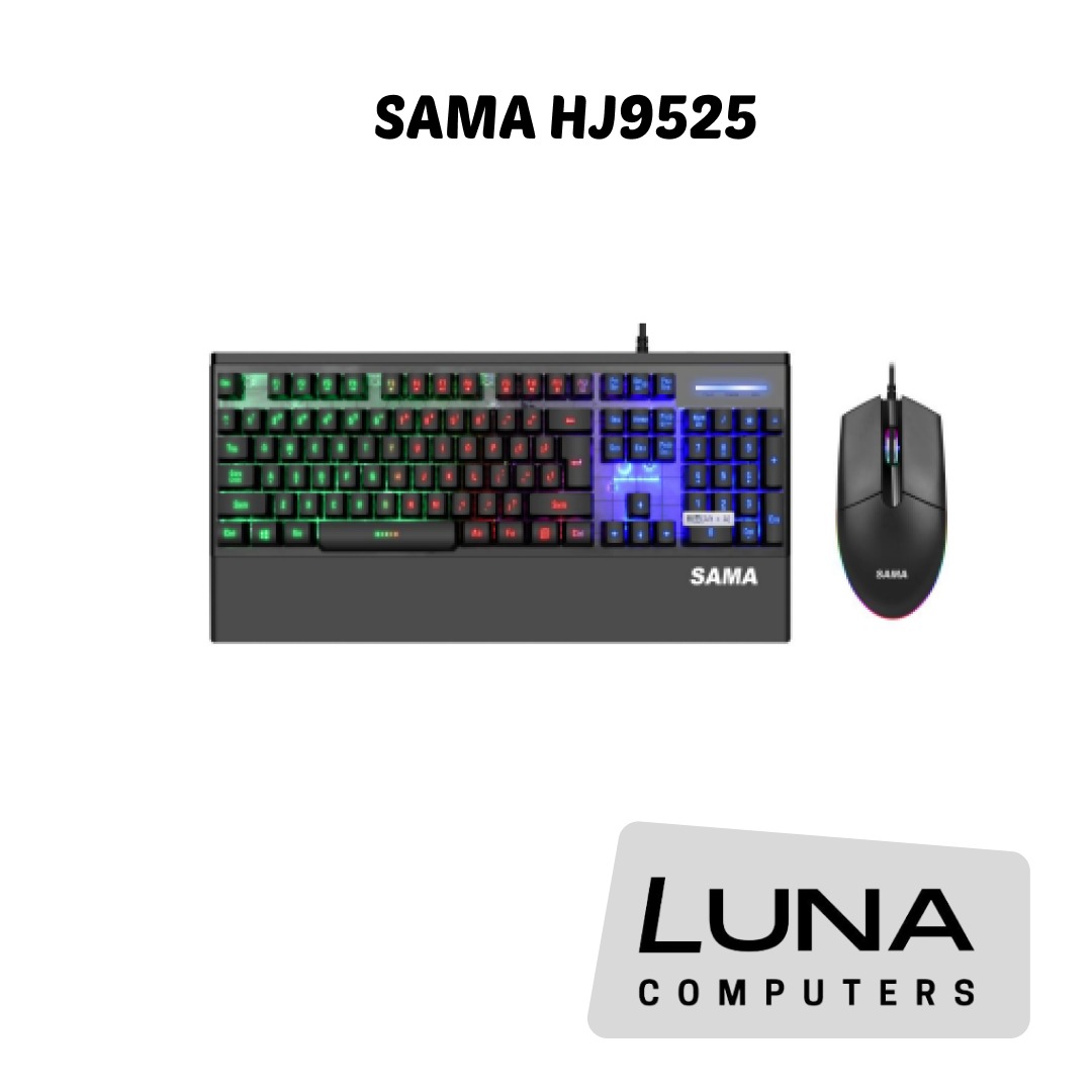 SAMA HJ9525 Keyboard & Mouse Gaming Wired, Computers & Tech, Parts ...