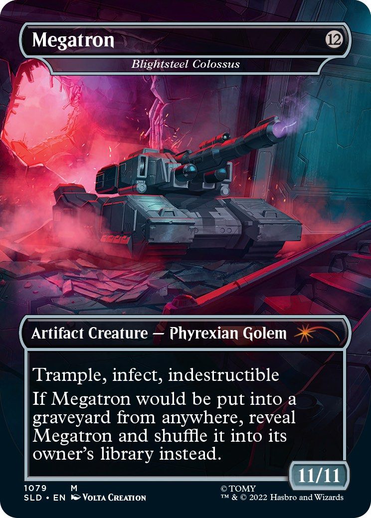 Secret lair transformers Optimus Prime vs Megatron mtg magic the ...