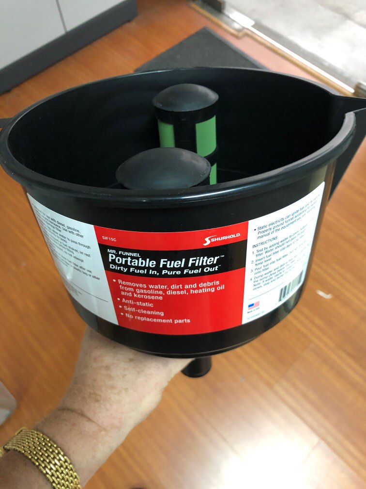 Shureflow portable fuel Filter, Sports Equipment, Fishing on Carousell