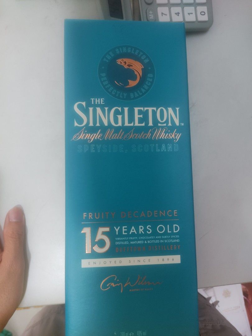 Singleton 15 years, Food & Drinks, Alcoholic Beverages on Carousell