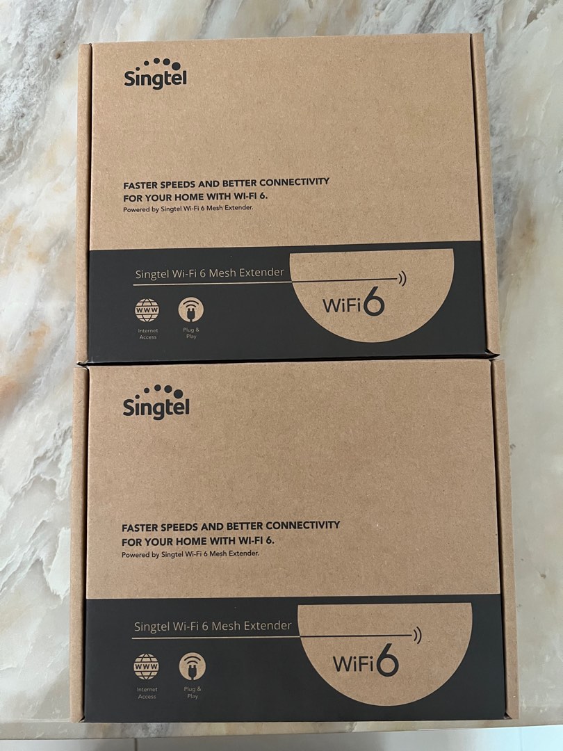Singtel Wifi Mesh Extender Dual Pack Computers Tech Parts Accessories Networking On