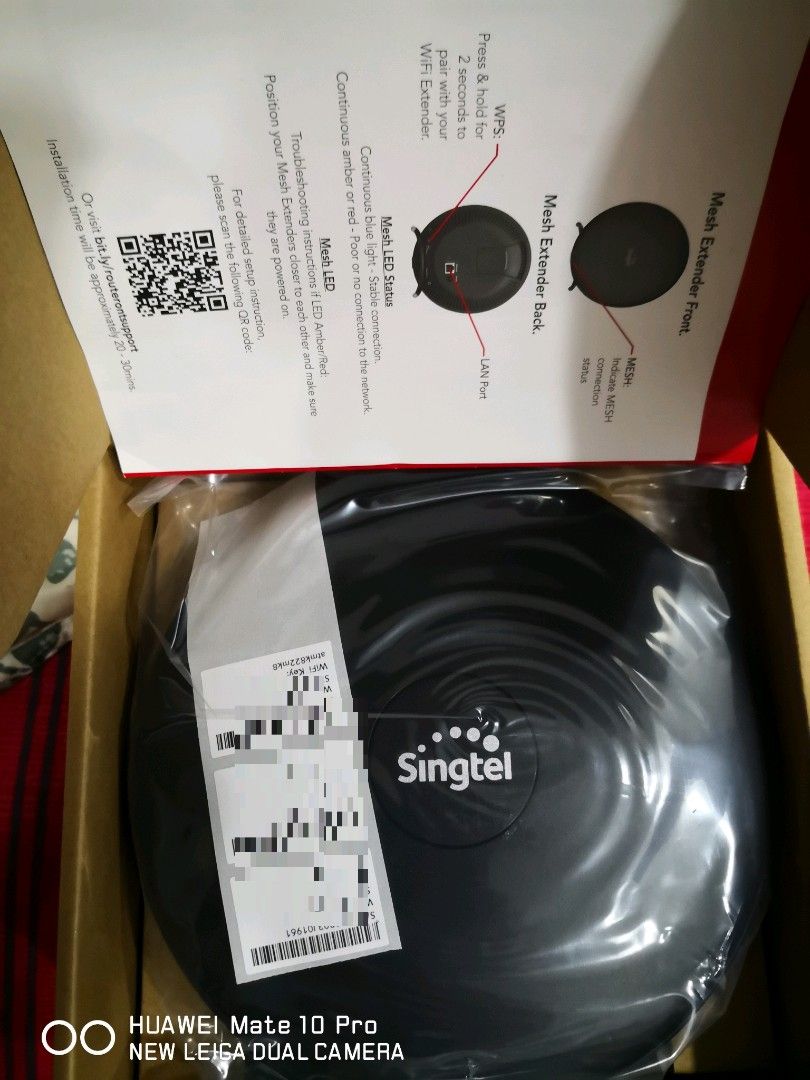 Singtel Wifi mesh extender V2 x 2, Mobile Phones & Gadgets, Other ...