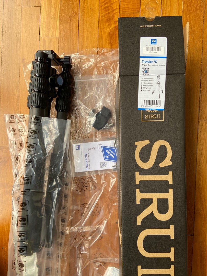SIRUI Traveler 7C Carbon-fiber Travel Tripod, Photography, Photography ...