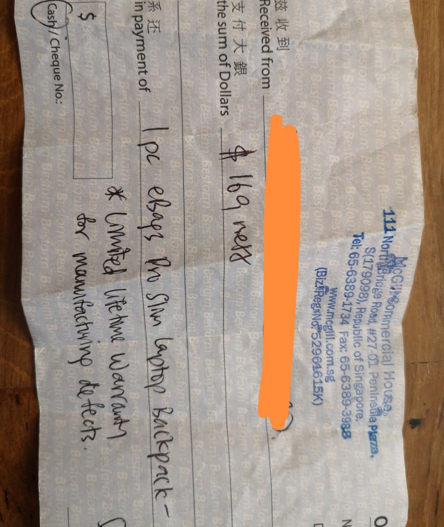 Pro Slim Laptop Backpack with receipt, Men's Fashion, Bags, Backpacks ...