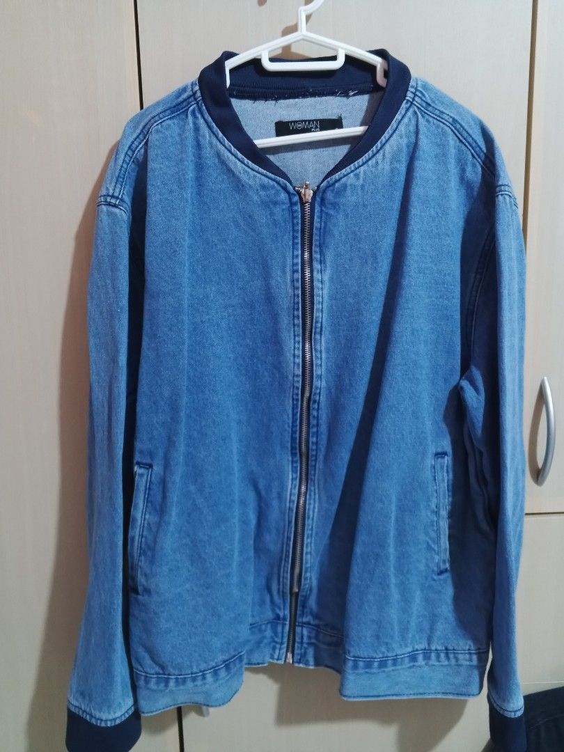 SM Woman Plus 1L Denim Jacket, Women's Fashion, Coats, Jackets and ...