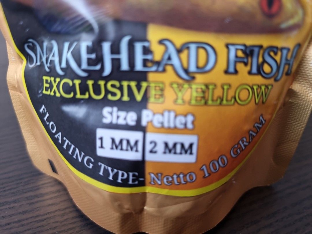 Snakehead fish food(yellow), Pet Supplies, Pet Food on Carousell
