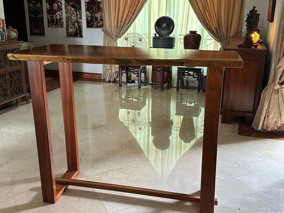 Solid Mahogany wood table, Furniture & Home Living, Furniture, Tables ...