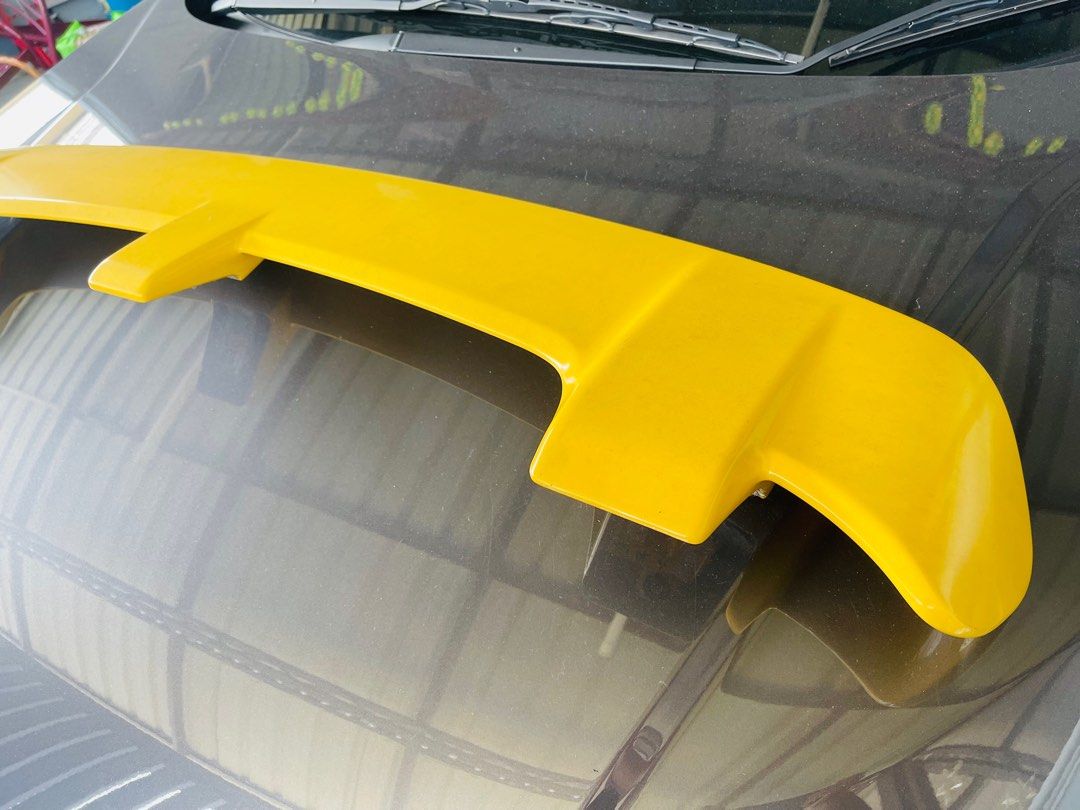 SPOILER MYVI 1.5 LAGI BEST - KUNING / YELLOW, Auto Accessories on Carousell