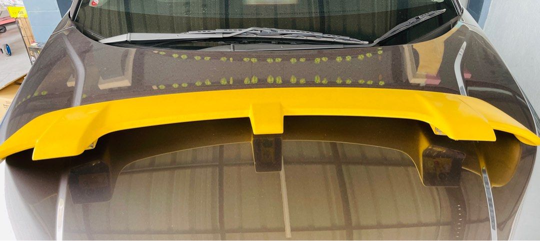 SPOILER MYVI 1.5 LAGI BEST - KUNING / YELLOW, Auto Accessories on Carousell