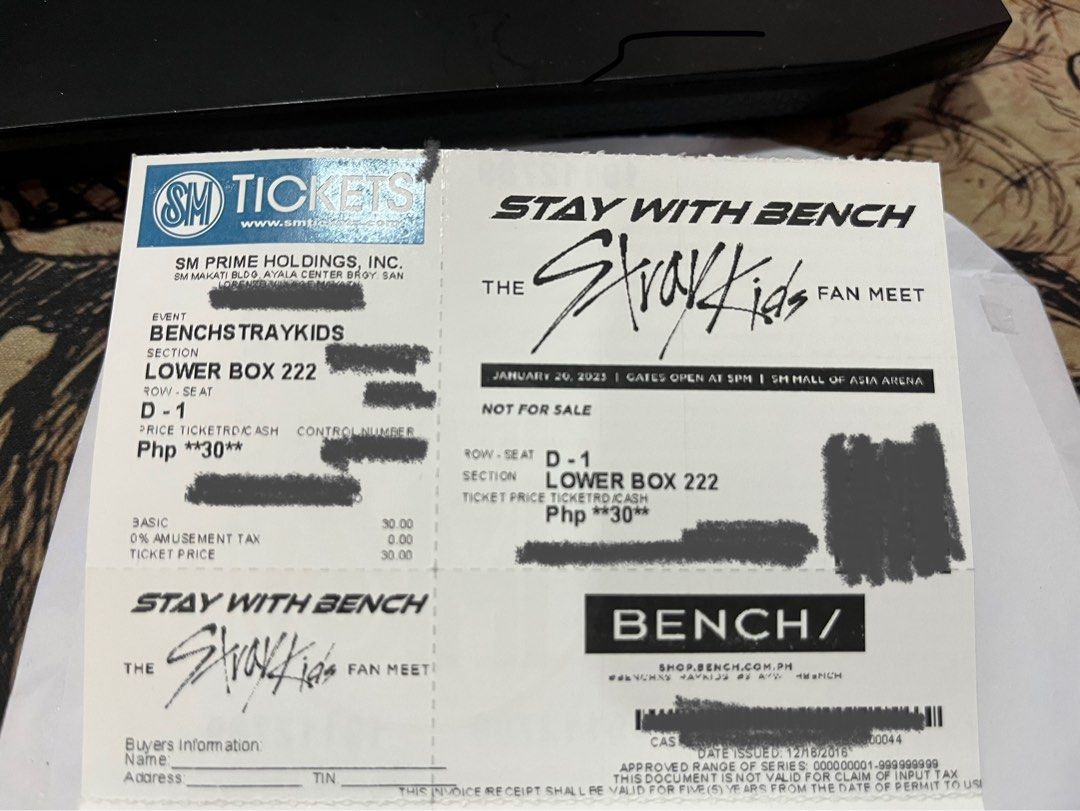 Stay with Bench - Stray Kids Fan Meet Tickets, Tickets & Vouchers ...