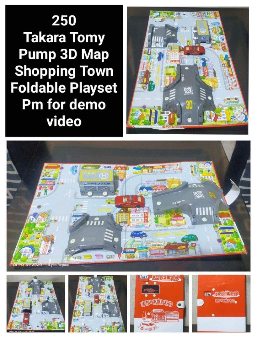 Takara Tomy Pump 3D Map Shopping Town Foldable Playset, Hobbies & Toys ...