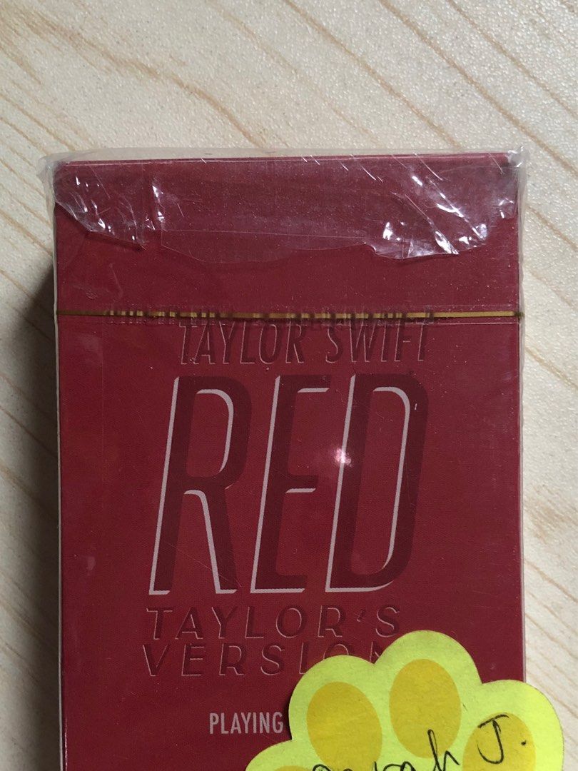 Taylor Swift Red TV playing cards, Hobbies & Toys, Memorabilia ...